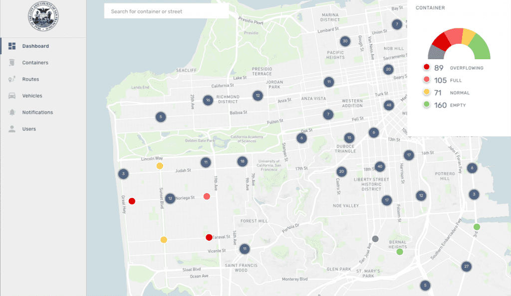 Smart Bin Sensors | Fill level monitor by Nordsense